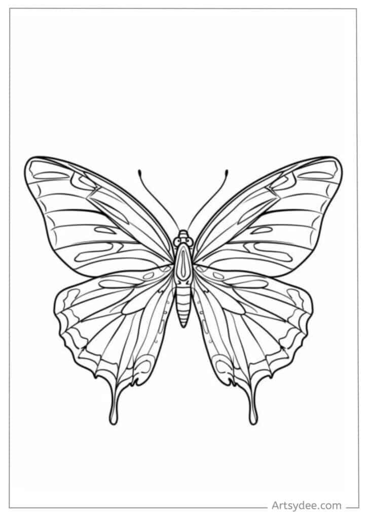 80+ Butterfly Coloring Pages for Adults & Children (Free Printable PDF ...