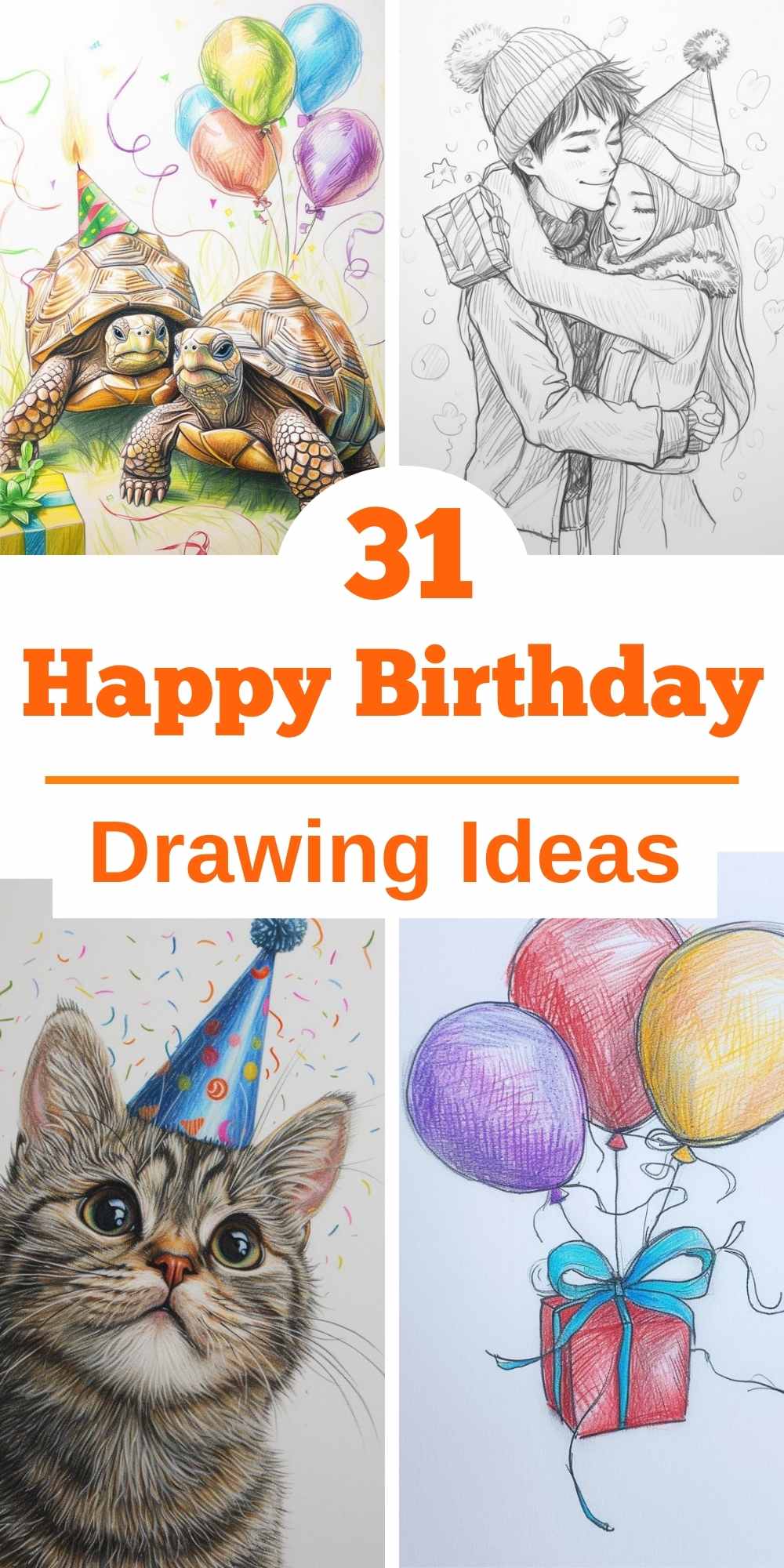 31+ Fun & Easy Happy Birthday Drawing Ideas! - Artsydee - Drawing ...