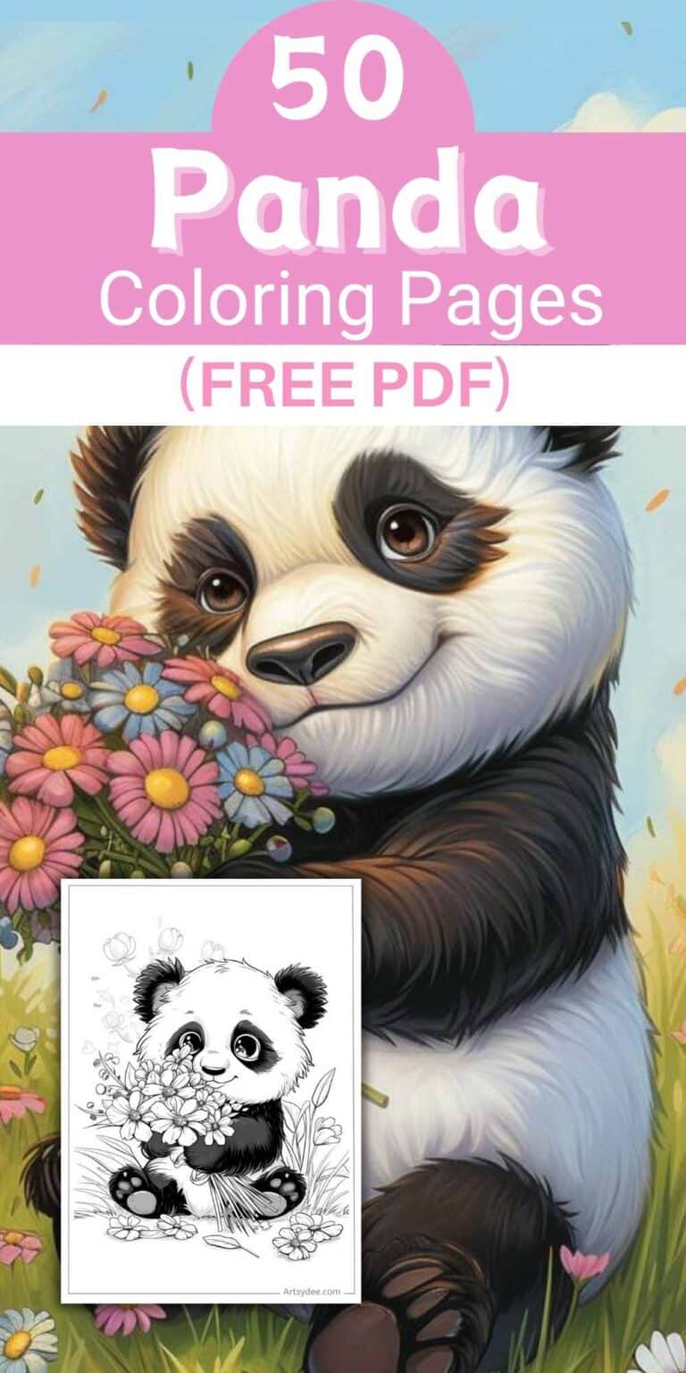 50 Free Printable Panda Coloring Pages! - Artsydee - Drawing, Painting ...