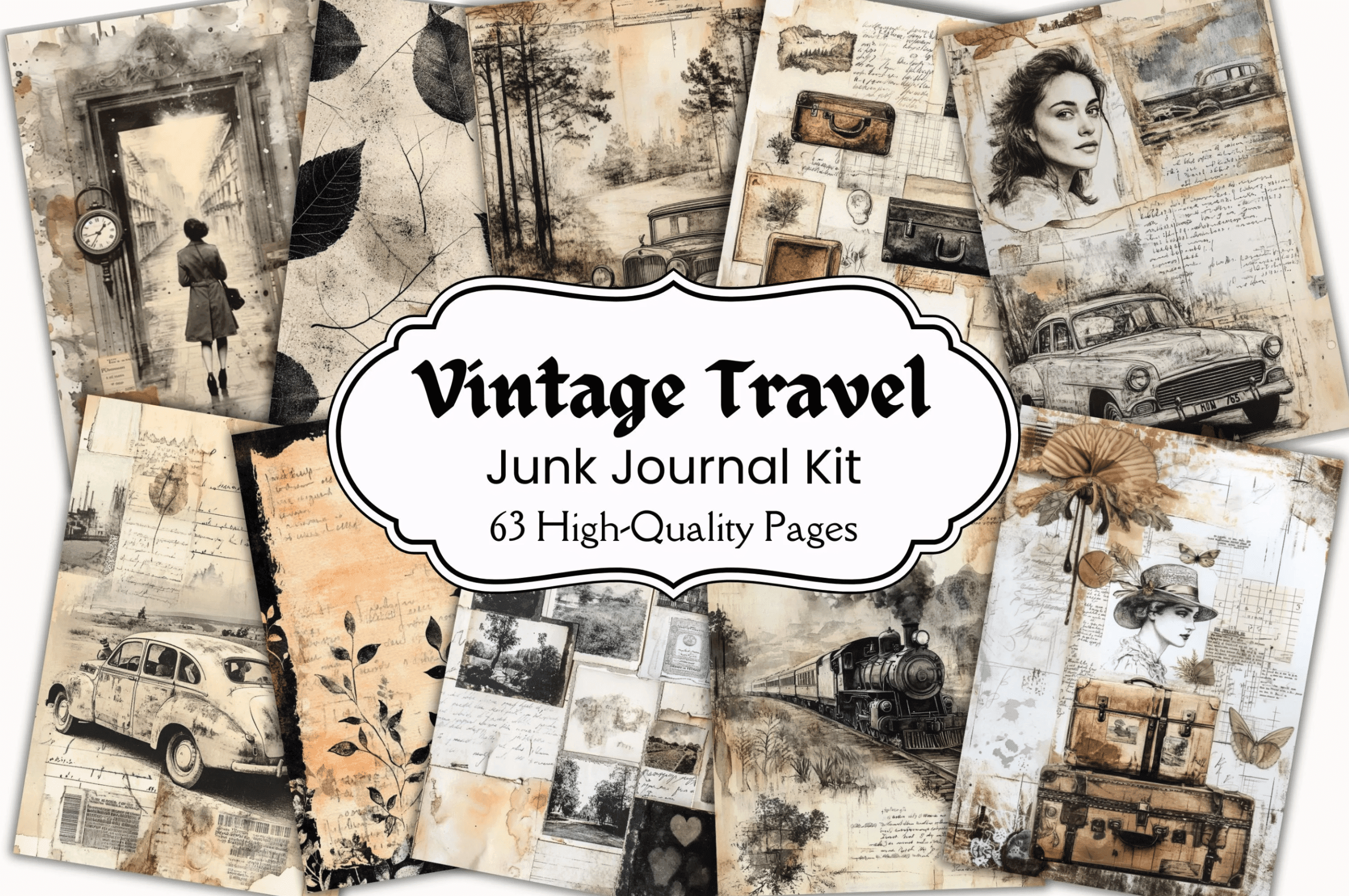 ️ 12 Free Travel Junk Journal Pages – Download & Get Inspired ...