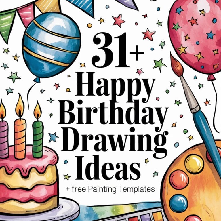 31+ Fun & Easy Happy Birthday Drawing Ideas! - Artsydee - Drawing ...
