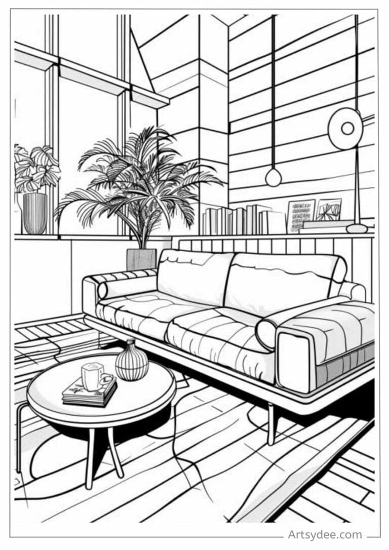 50+ Aesthetic Coloring Pages (Free Printable PDF!) - Artsydee - Drawing ...