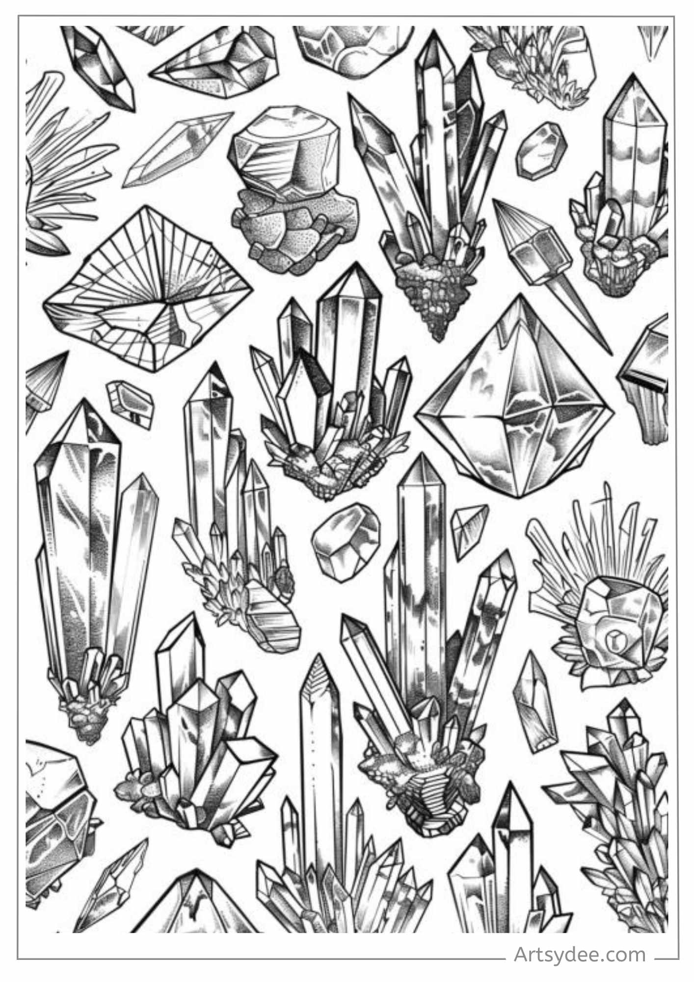 50+ Aesthetic Coloring Pages (Free Printable PDF!) - Artsydee - Drawing ...