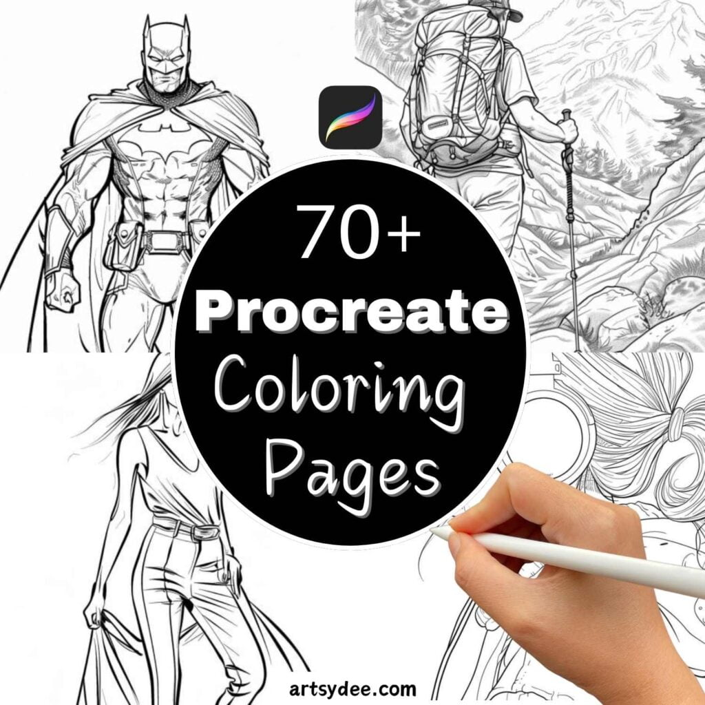 70+ Free Procreate Coloring Pages: Explore Digital Coloring! - Artsydee ...