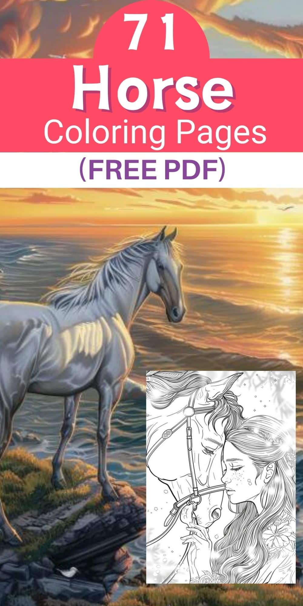 71+ Horse Coloring Pages: Free Printables for Coloring Fun! - Artsydee ...