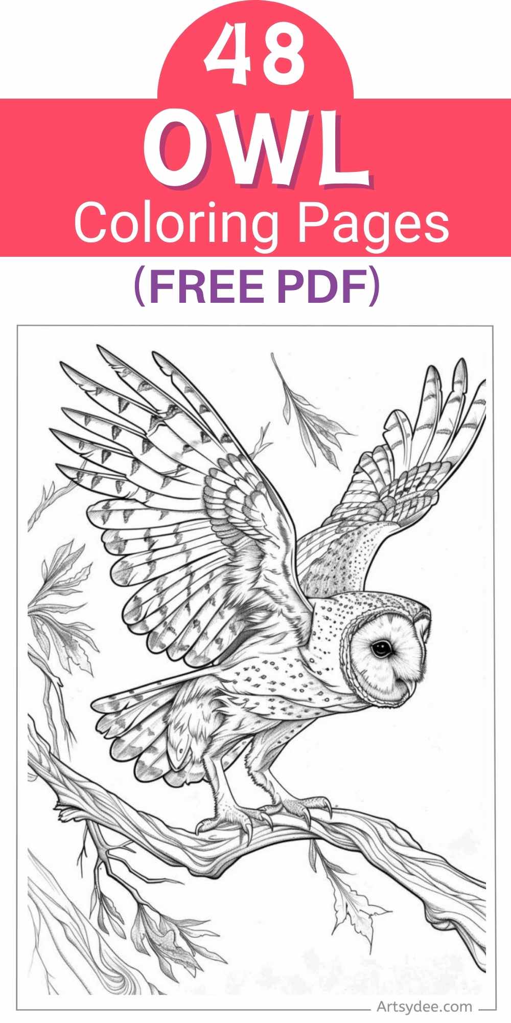 40+ Magical Owl Coloring Pages (Free Printable PDF) - Artsydee ...