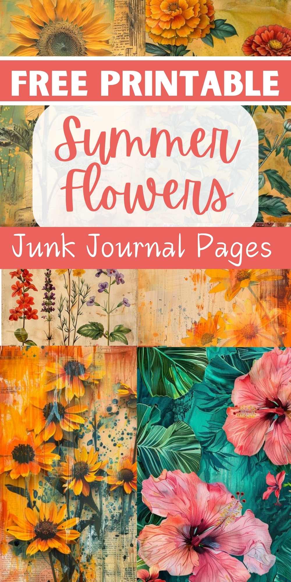 100+ FREE Summer Junk Journal Pages (Printable PDF) - Artsydee ...