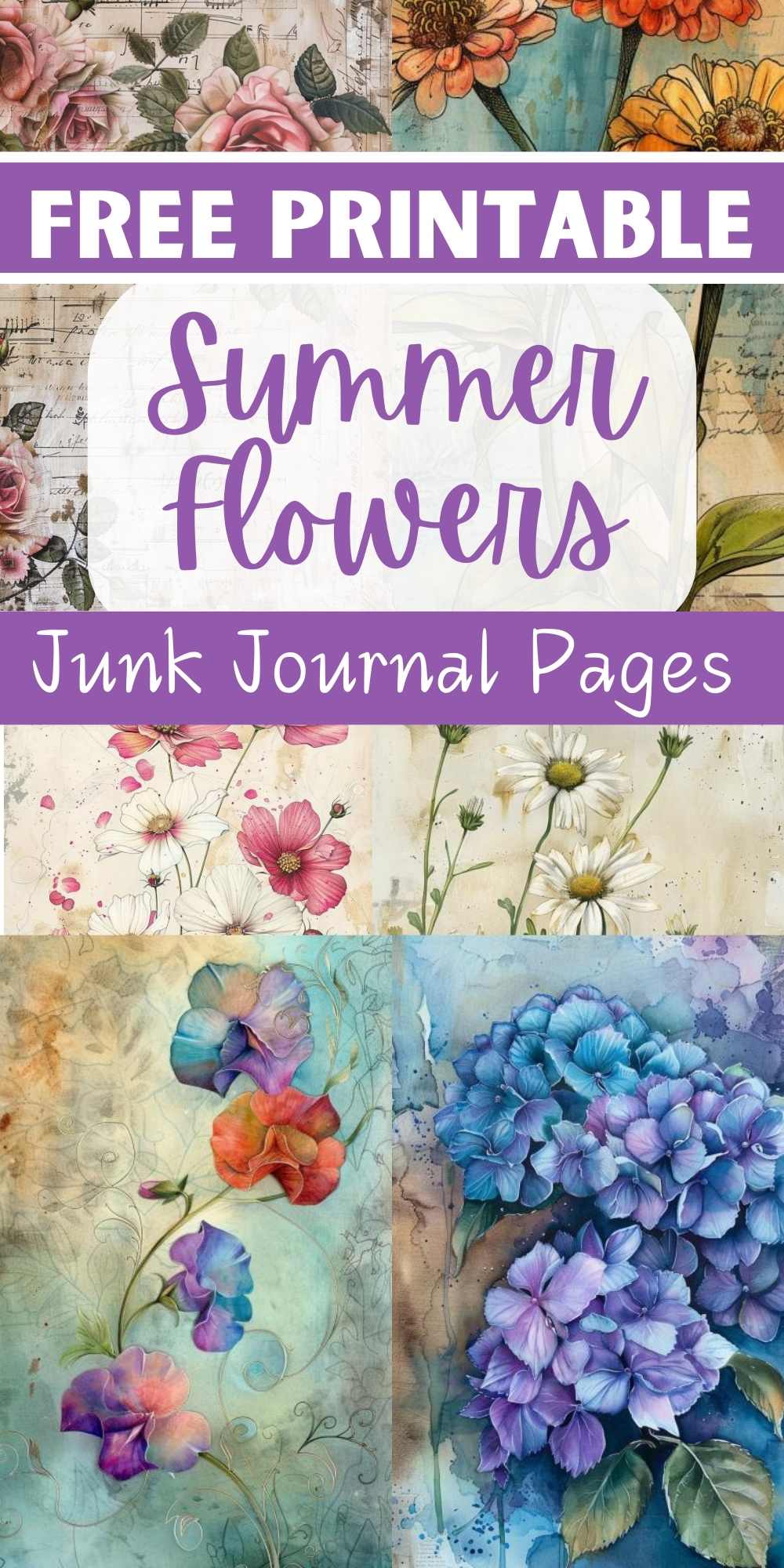 100+ FREE Summer Junk Journal Pages (Printable PDF) - Artsydee ...