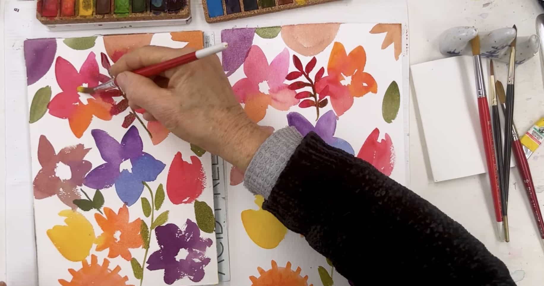 16+ Easy Watercolor Tutorials For Beginners +Free Painting Templates ...