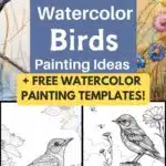 20 Whimsical Bird Templates for Watercolor (Printable Free Patterns ...