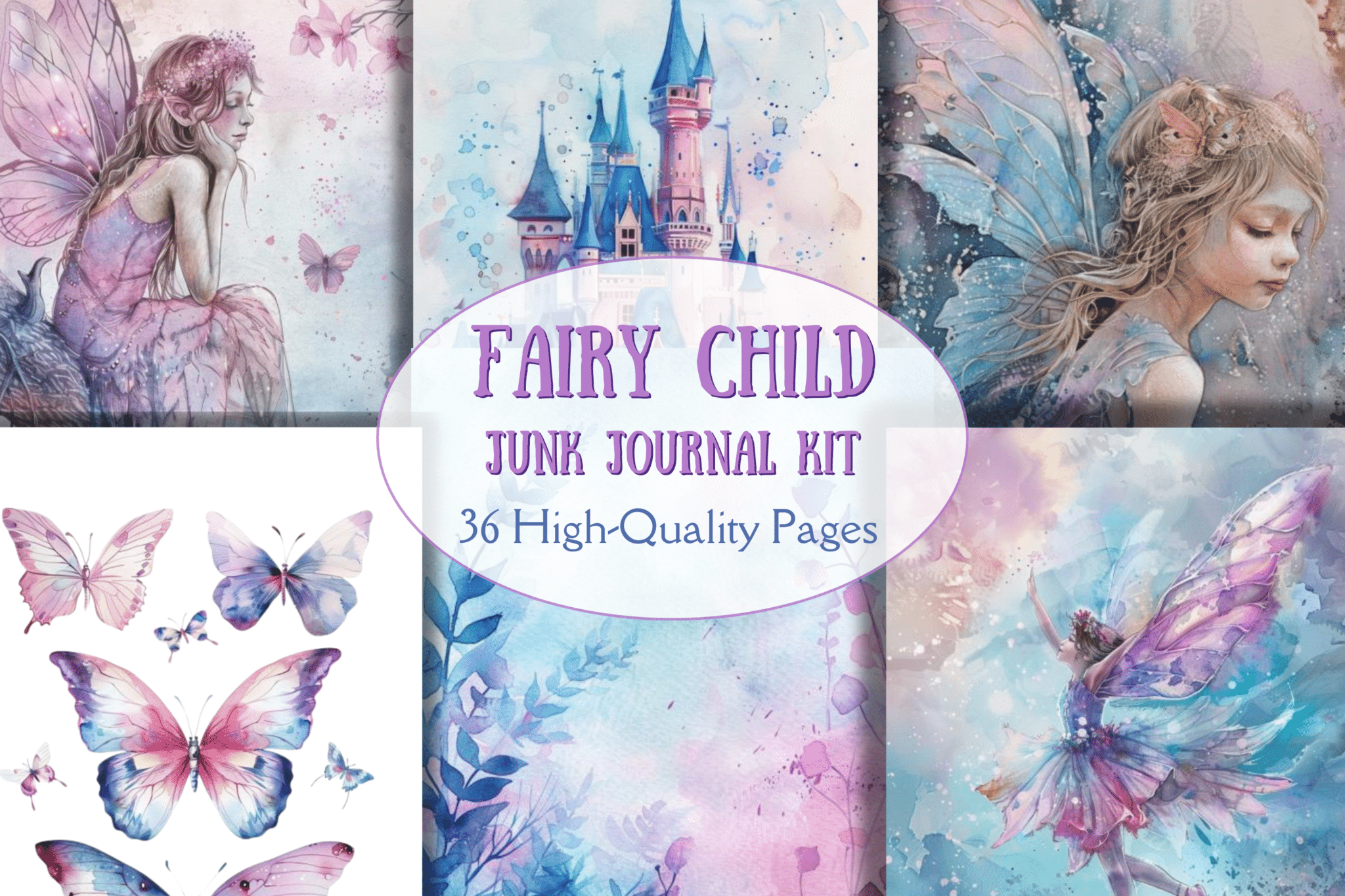 Inspire Creativity & Whimsy: Fairy Child Junk Journal Kit – Artsydee ...