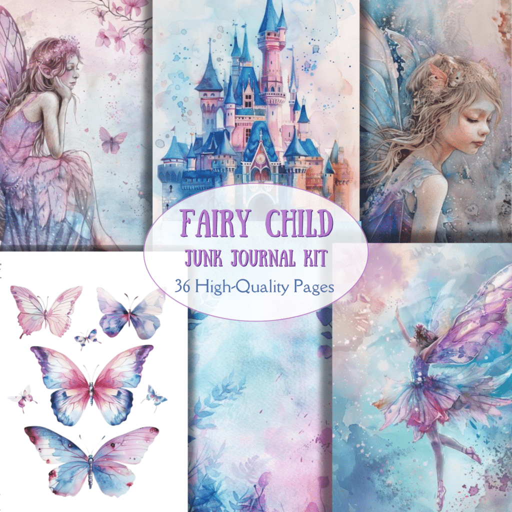Inspire Creativity & Whimsy: Fairy Child Junk Journal Kit - Artsydee - Drawing, Painting, Craft ...