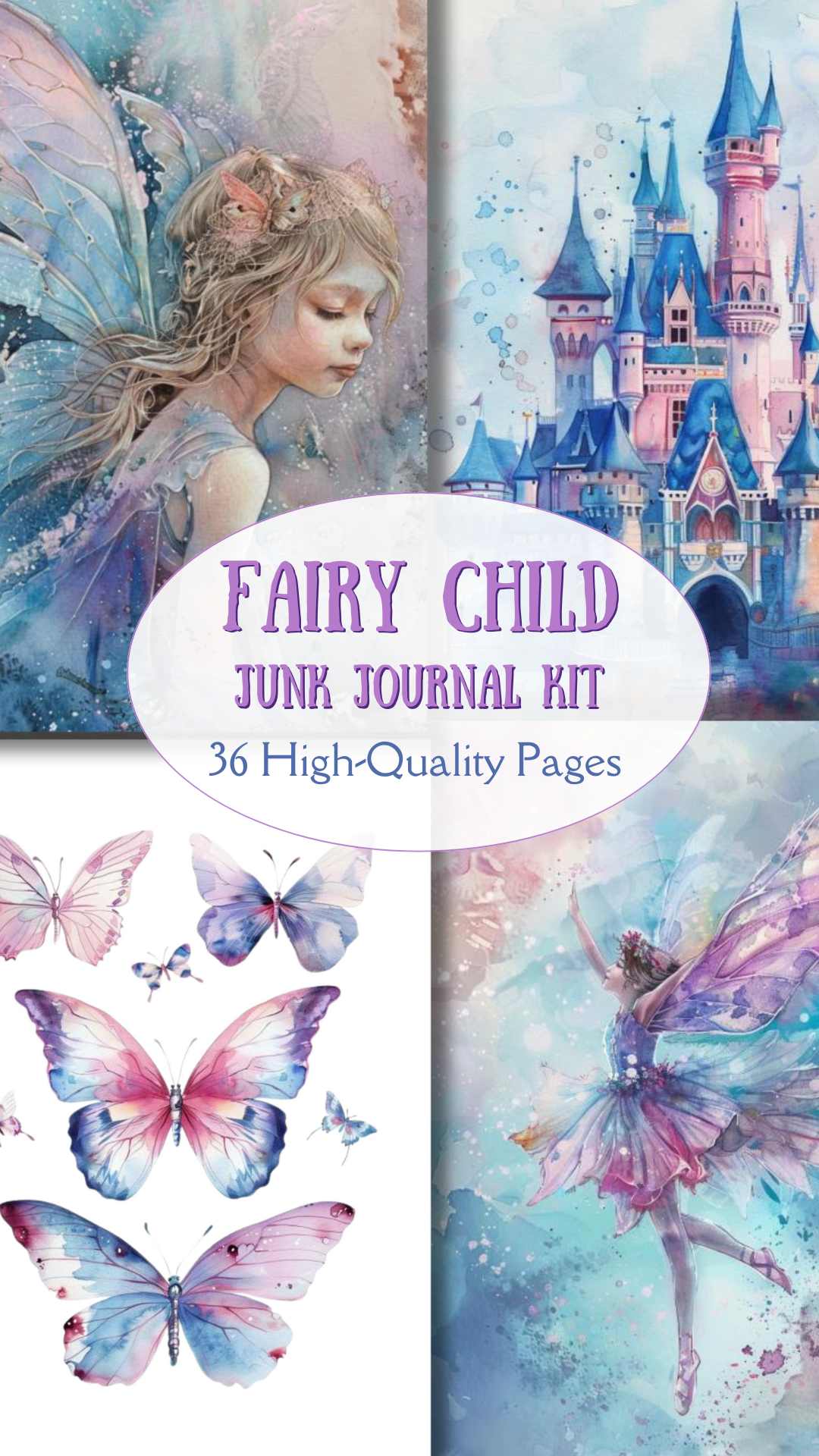 Inspire Creativity & Whimsy: Fairy Child Junk Journal Kit – Artsydee ...