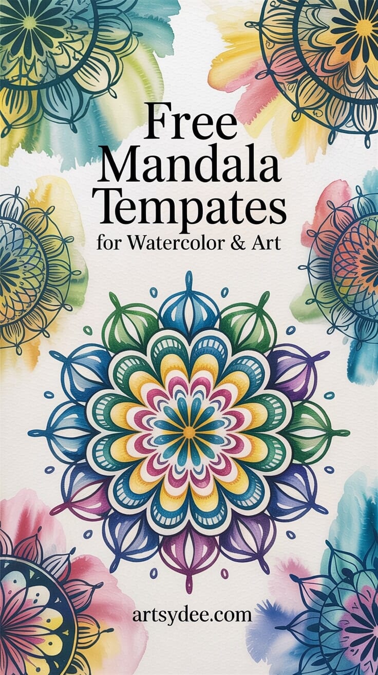 Looking for a Mandala Template? 10 FREE Mystical Mandala Printables to ...