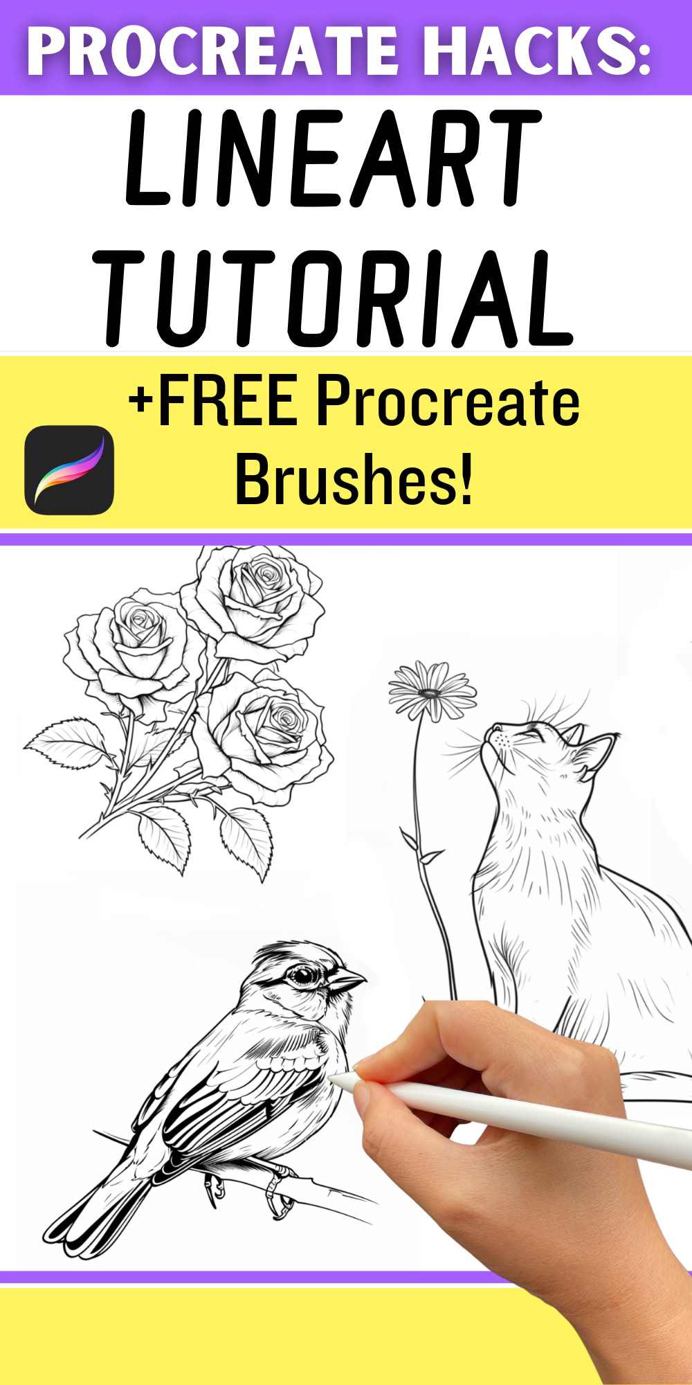 Procreate Lineart Made Easy: My Secret Tips for Beginners (Plus FREE ...