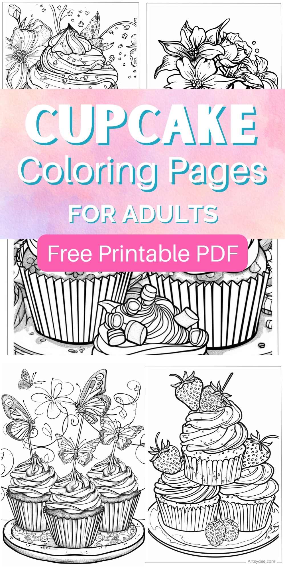 25+ Free Printable Cupcake Coloring Pages: Indulge Your Sweet Tooth ...