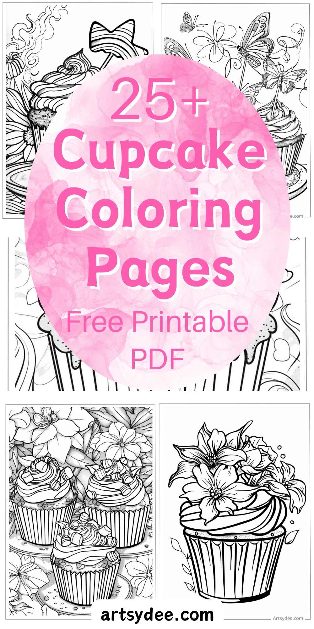 25+ Free Printable Cupcake Coloring Pages: Indulge Your Sweet Tooth ...