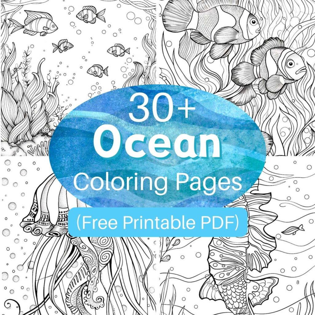 Obsessed with the Ocean? 🌊 Dive Into 30+ FREE Printable Ocean Coloring ...
