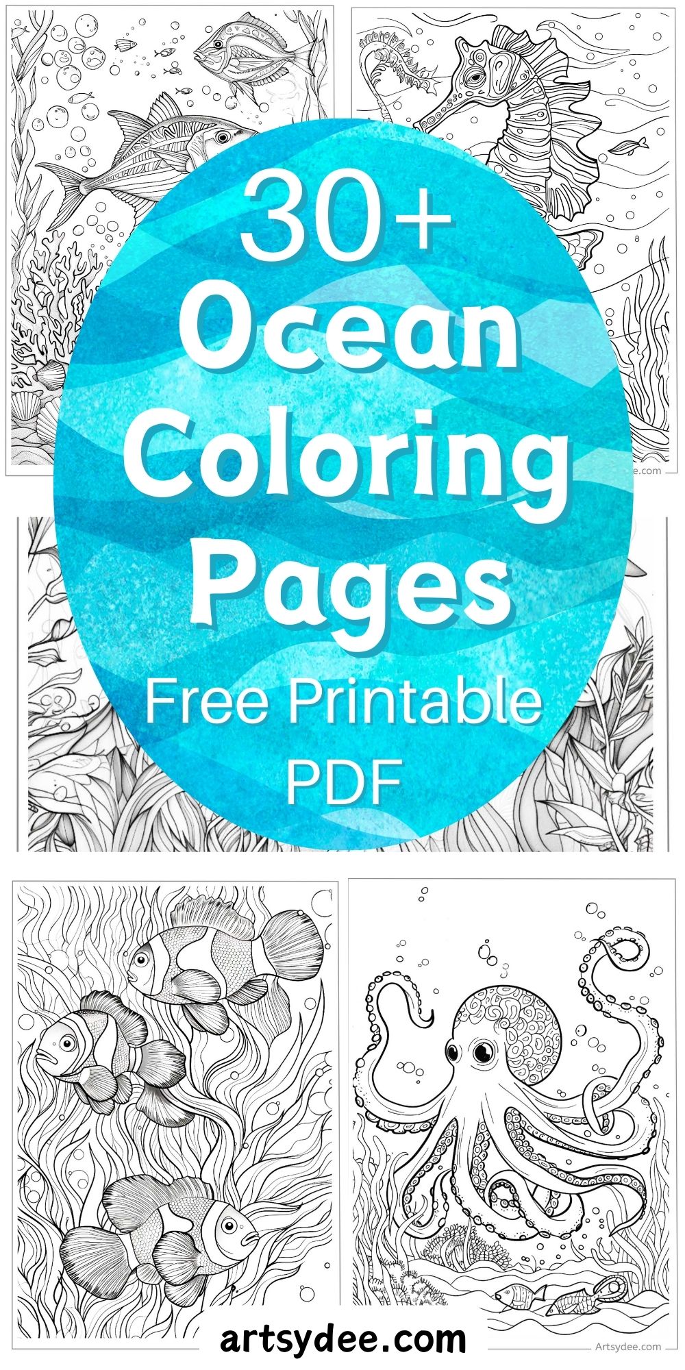 Obsessed with the Ocean? 🌊 Dive Into 30+ FREE Printable Ocean Coloring ...