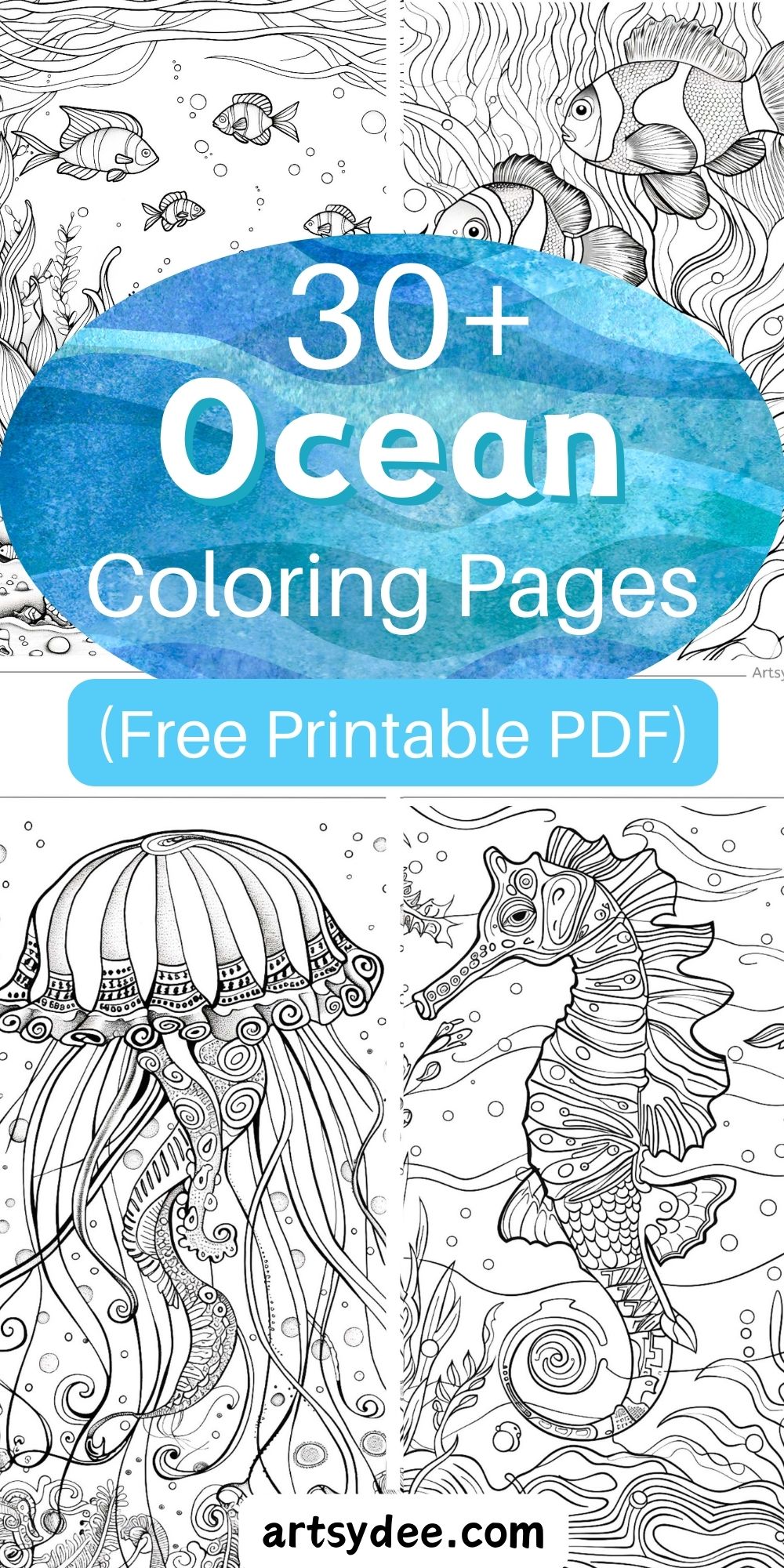 Obsessed with the Ocean? 🌊 Dive Into 30+ FREE Printable Ocean Coloring ...