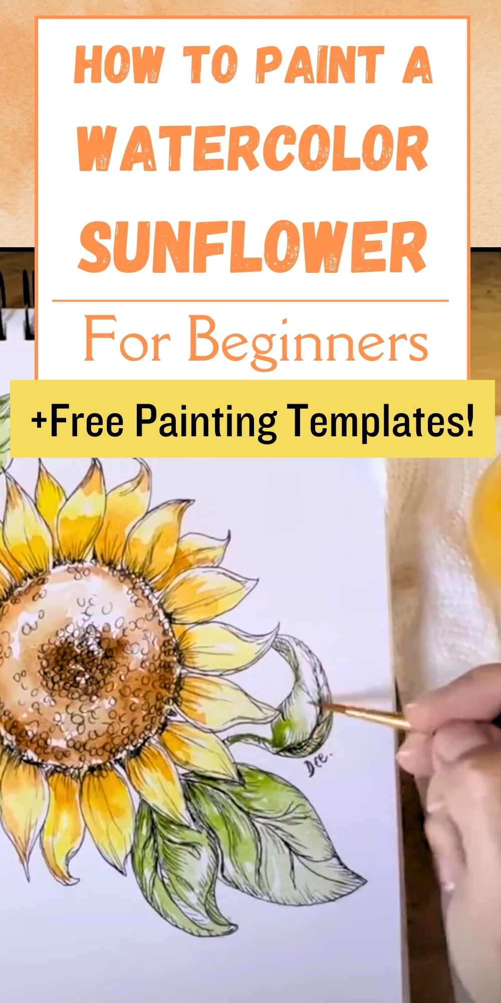 Sunflowers & Sunshine: Your Watercolor Sunflower Guide to Painting ...