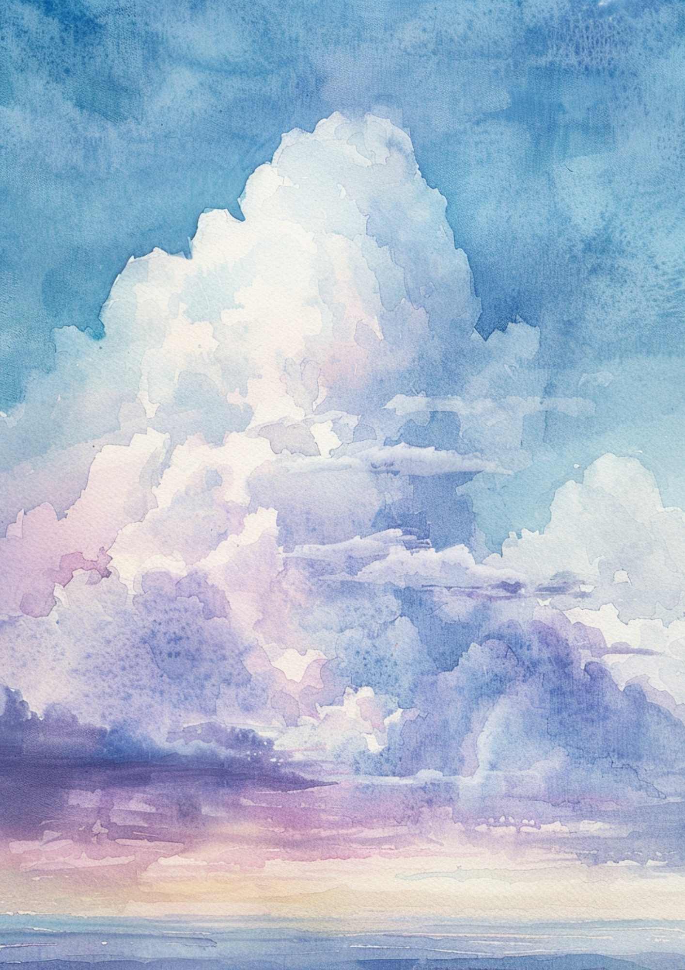 50+ Watercolor Clouds Painting Ideas to Elevate Your Art (Plus FREE ...