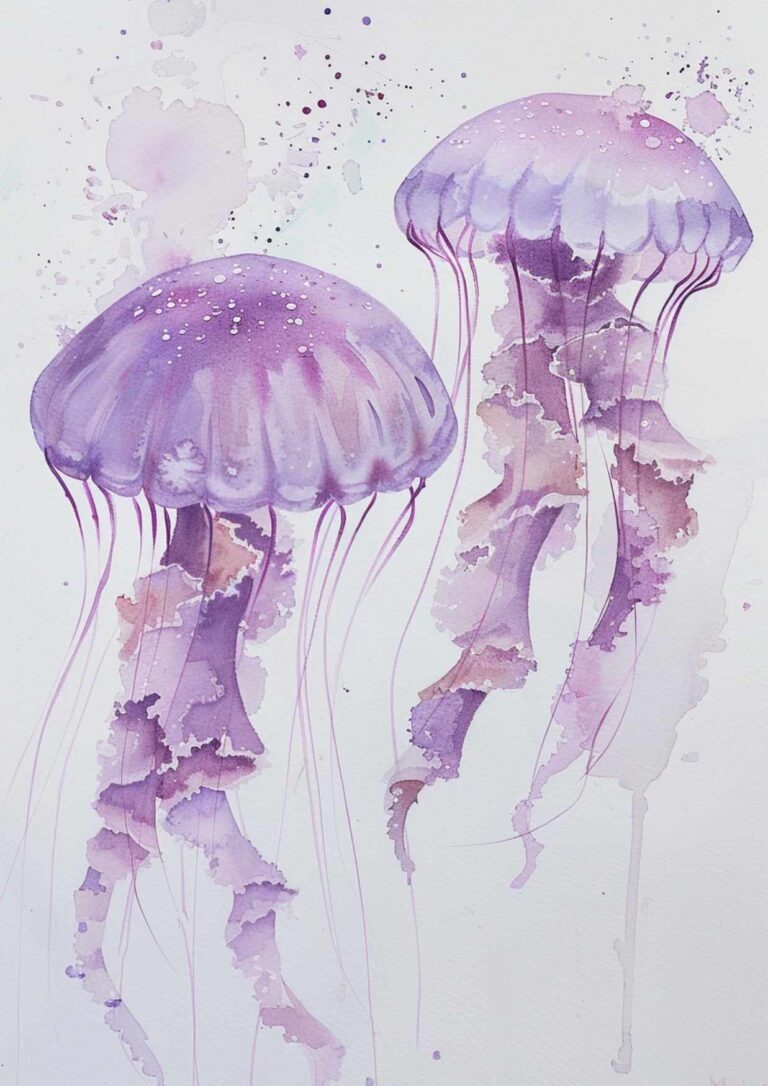 25 Watercolor Jellyfish Paintings to Inspire Your Inner Artist ...