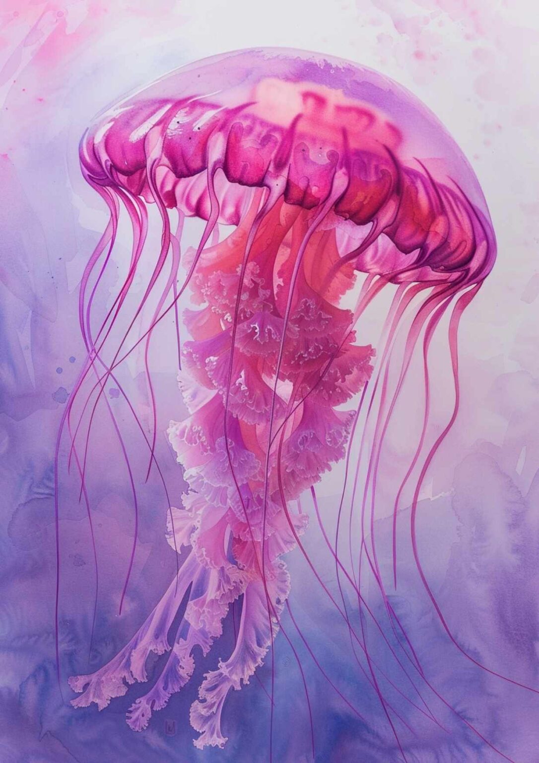 25 Watercolor Jellyfish Paintings to Inspire Your Inner Artist ...