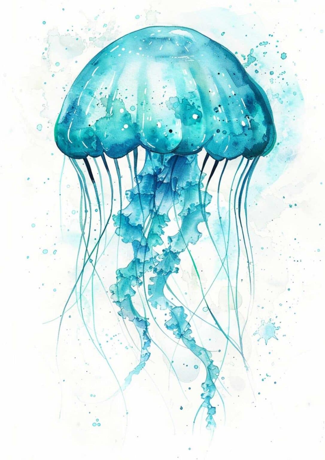 25 Watercolor Jellyfish Paintings to Inspire Your Inner Artist ...