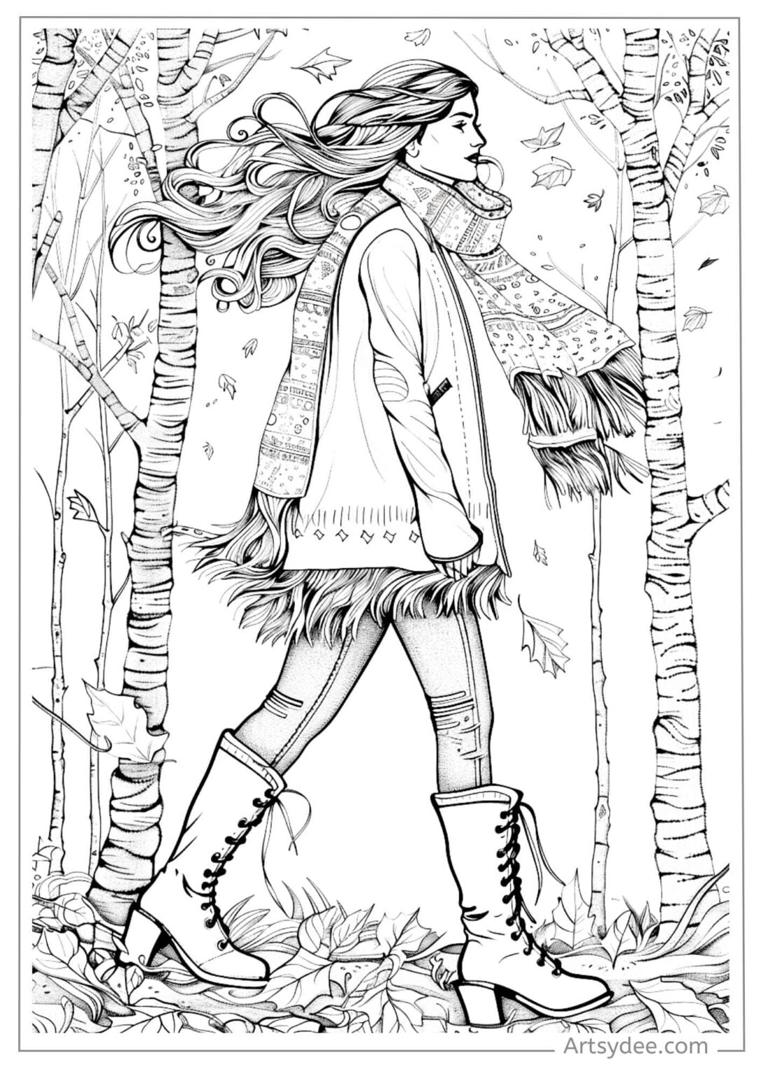 Fall into Creativity: 60+ Free Fall Coloring Pages for Adults ...