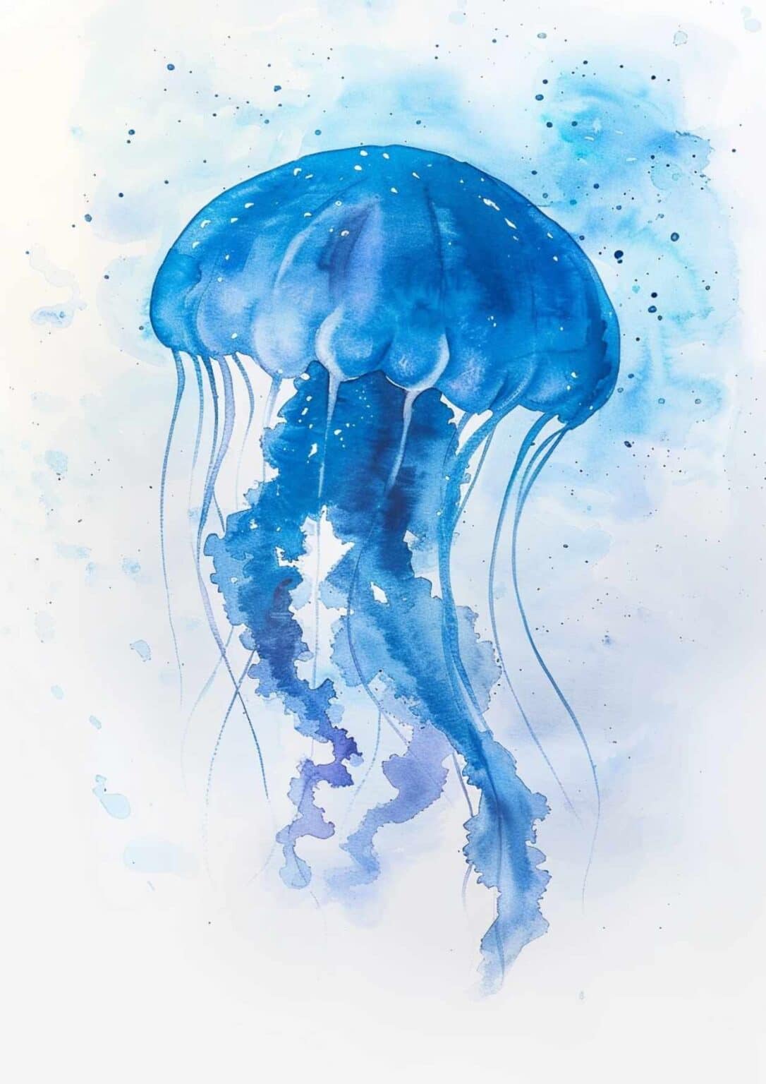 25 Watercolor Jellyfish Paintings to Inspire Your Inner Artist ...