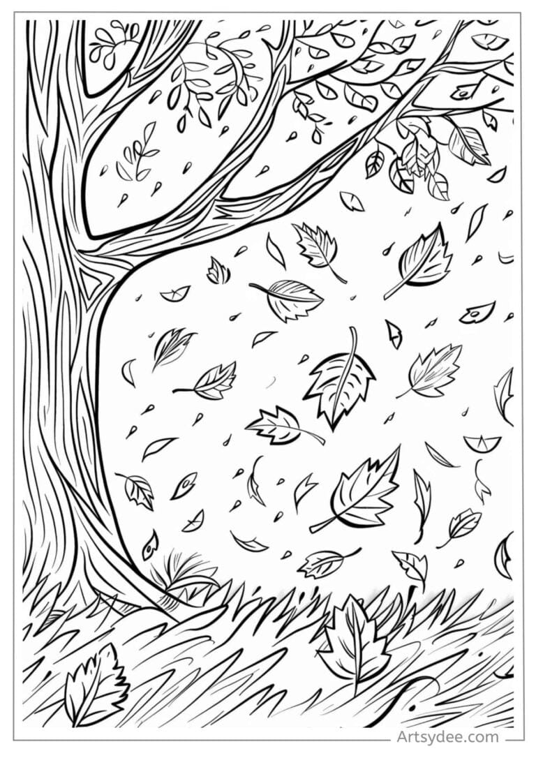 Fall into Creativity: 60+ Free Fall Coloring Pages for Adults ...