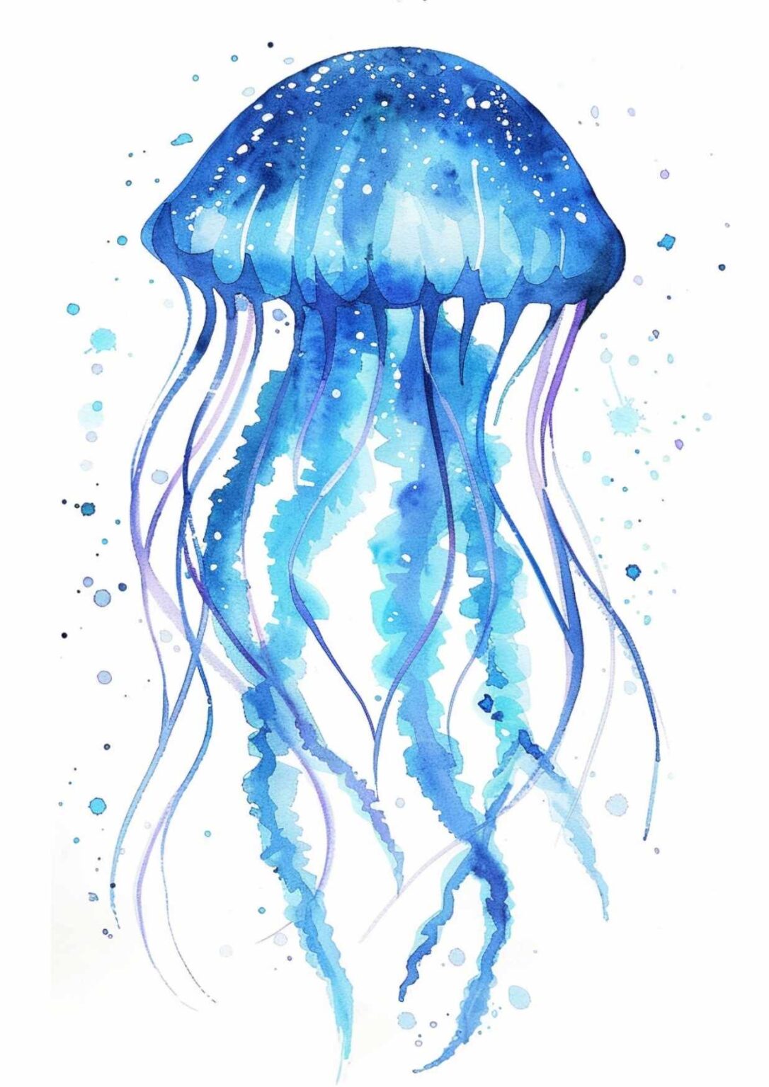 25 Watercolor Jellyfish Paintings to Inspire Your Inner Artist ...