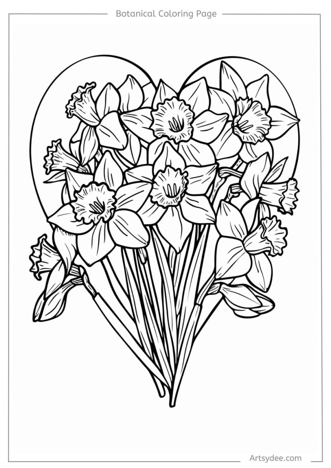 50 Botanical Coloring Pages: Your Free Ticket to a Colorful Garden ...