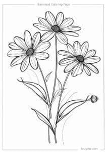 50 Botanical Coloring Pages: Your Free Ticket to a Colorful Garden ...