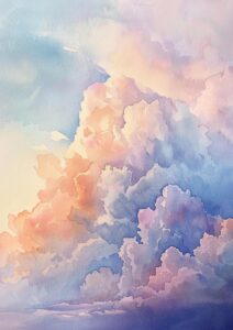 50+ Watercolor Clouds Painting Ideas to Elevate Your Art (Plus FREE ...