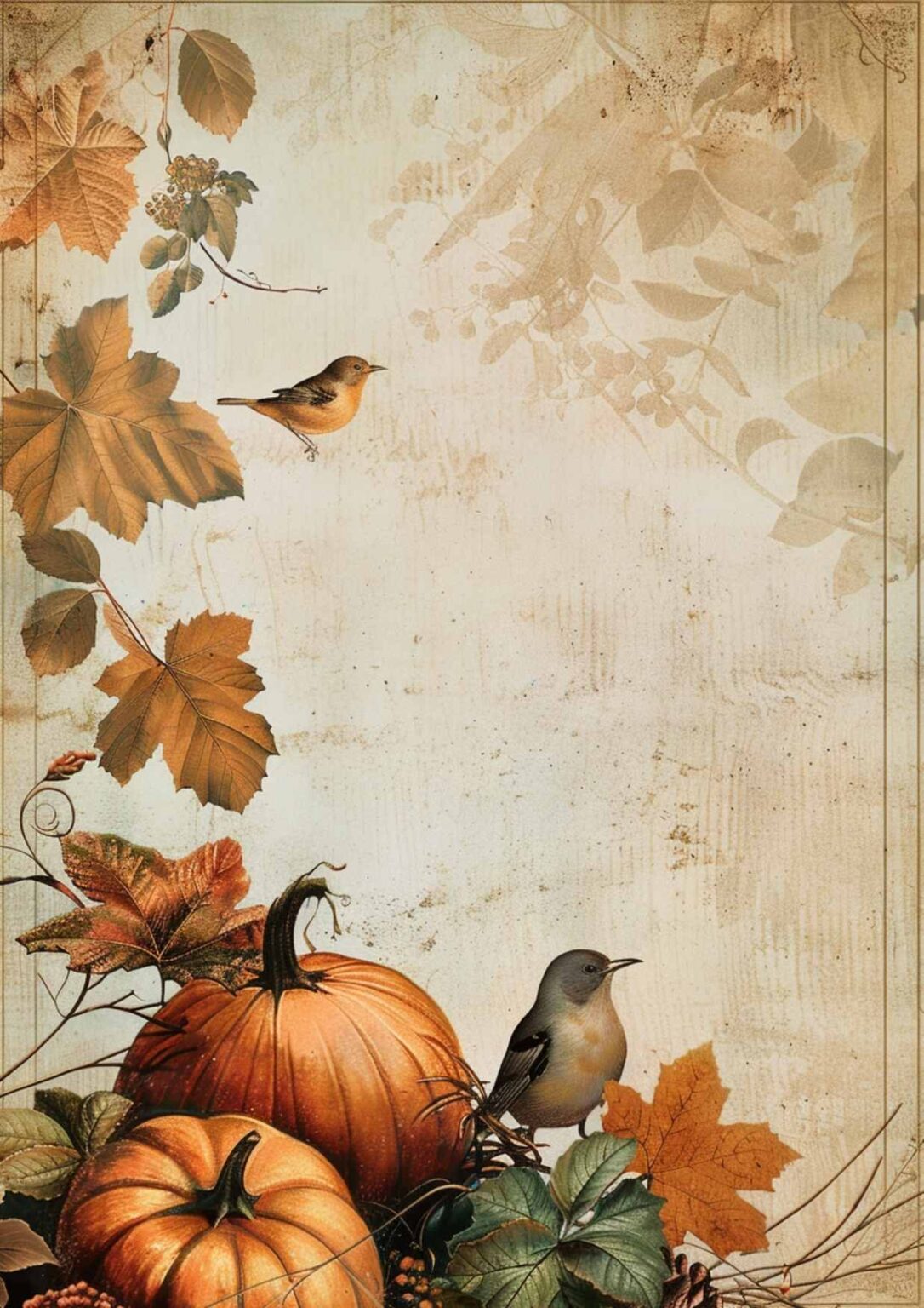 Vintage Fall Botanicals: 70+ FREE Printable Wall Art for Autumn Vibes ...