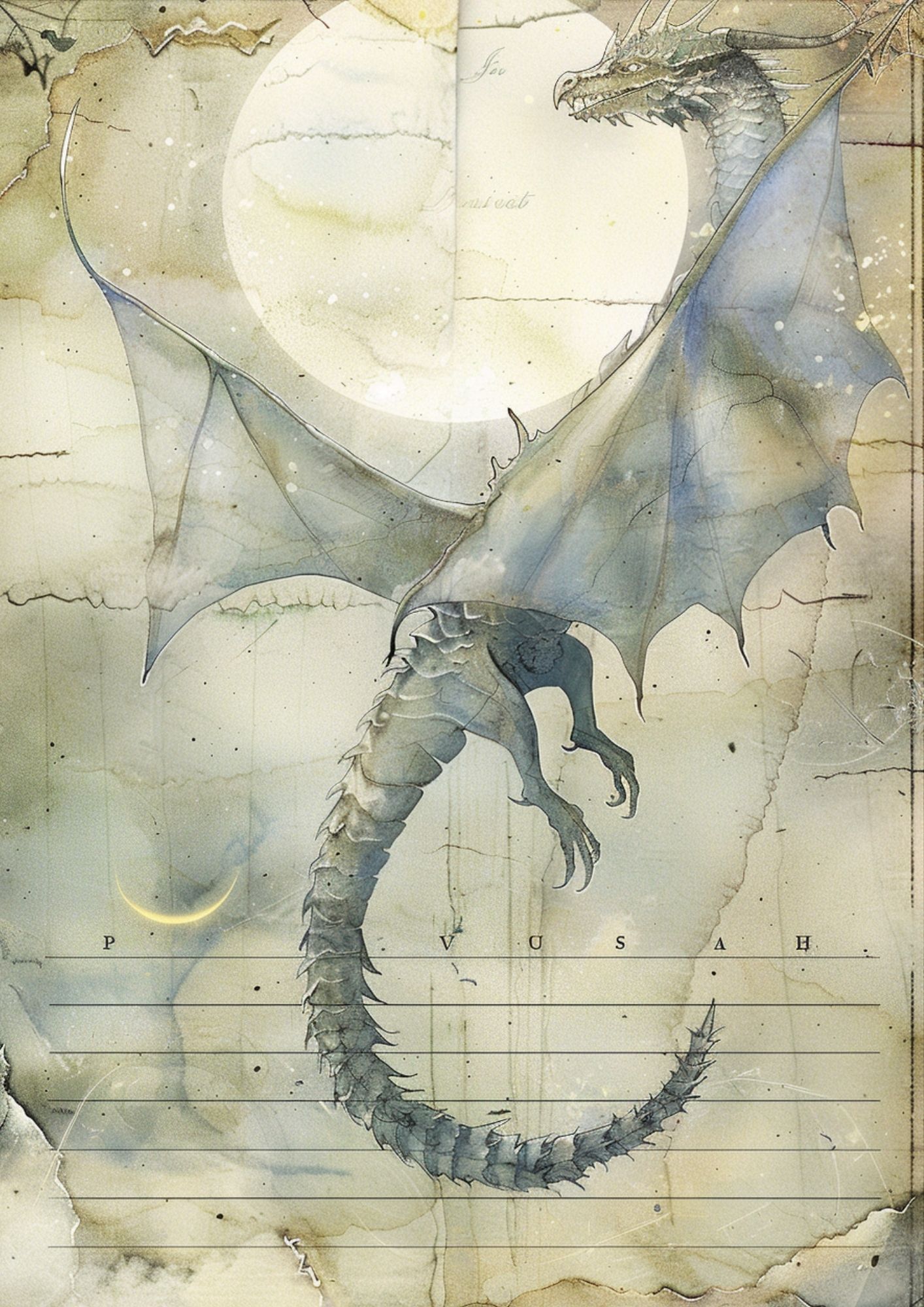 Mystical Dragon Junk Journal Kit 83 High Quality Pages Atc Ephemera