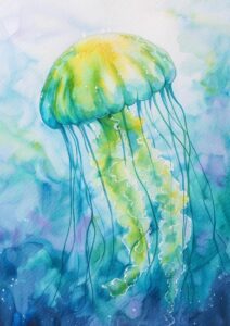 25 Watercolor Jellyfish Paintings to Inspire Your Inner Artist ...