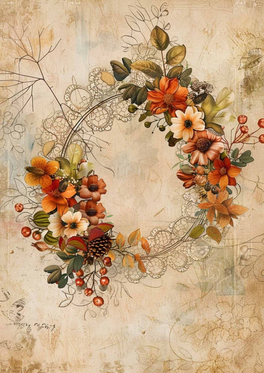 Vintage Fall Botanicals: 70+ FREE Printable Wall Art for Autumn Vibes ...