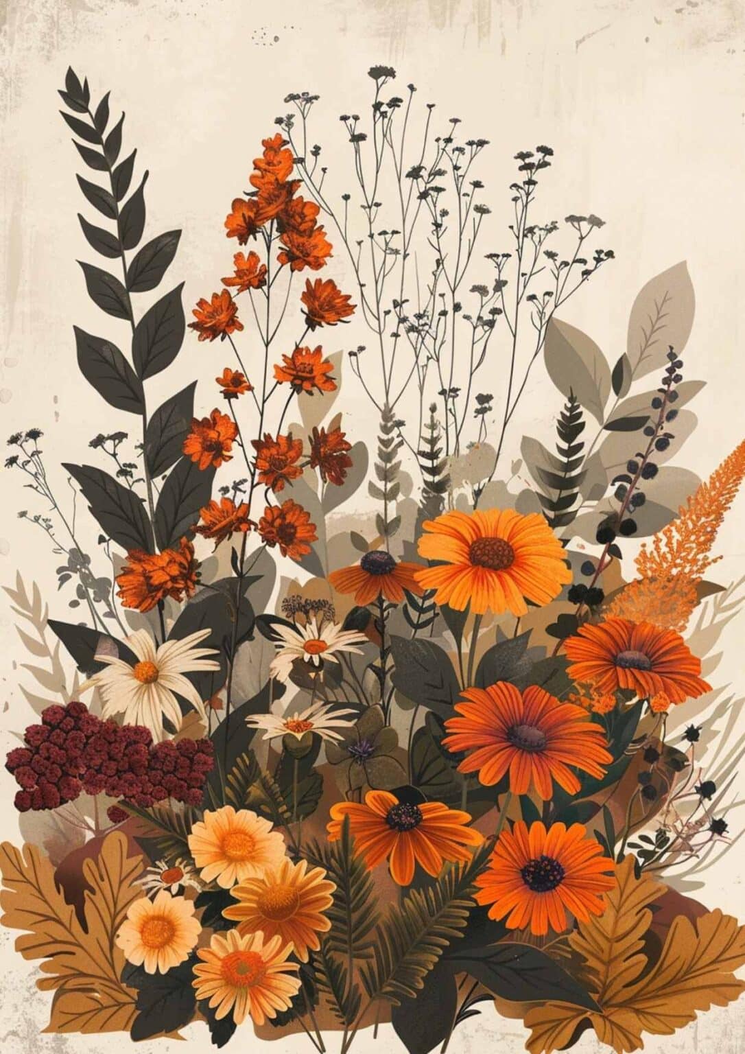 Vintage Fall Botanicals: 70+ FREE Printable Wall Art for Autumn Vibes ...