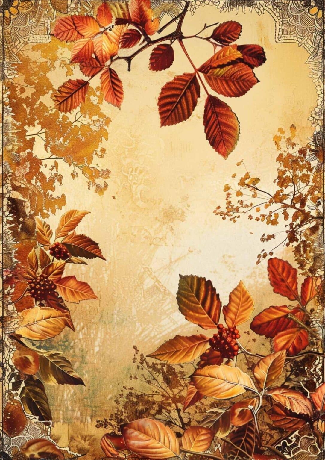 Vintage Fall Botanicals: 70+ FREE Printable Wall Art for Autumn Vibes ...