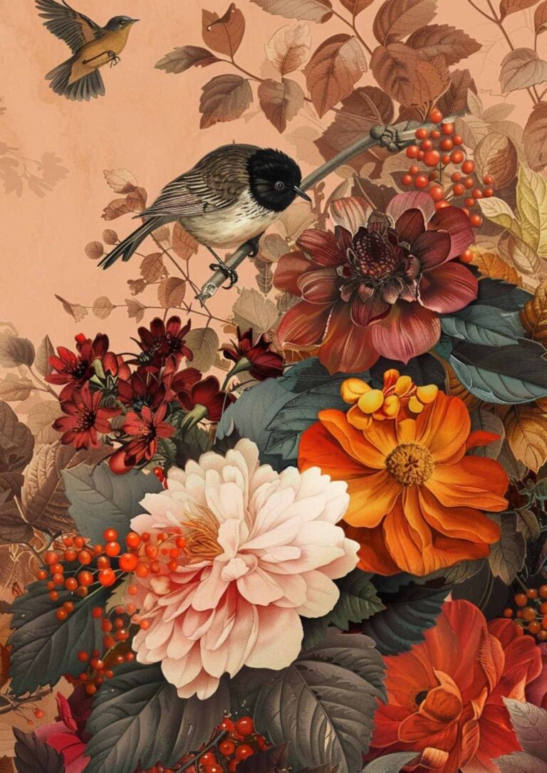 Vintage Fall Botanicals: 70+ FREE Printable Wall Art for Autumn Vibes ...