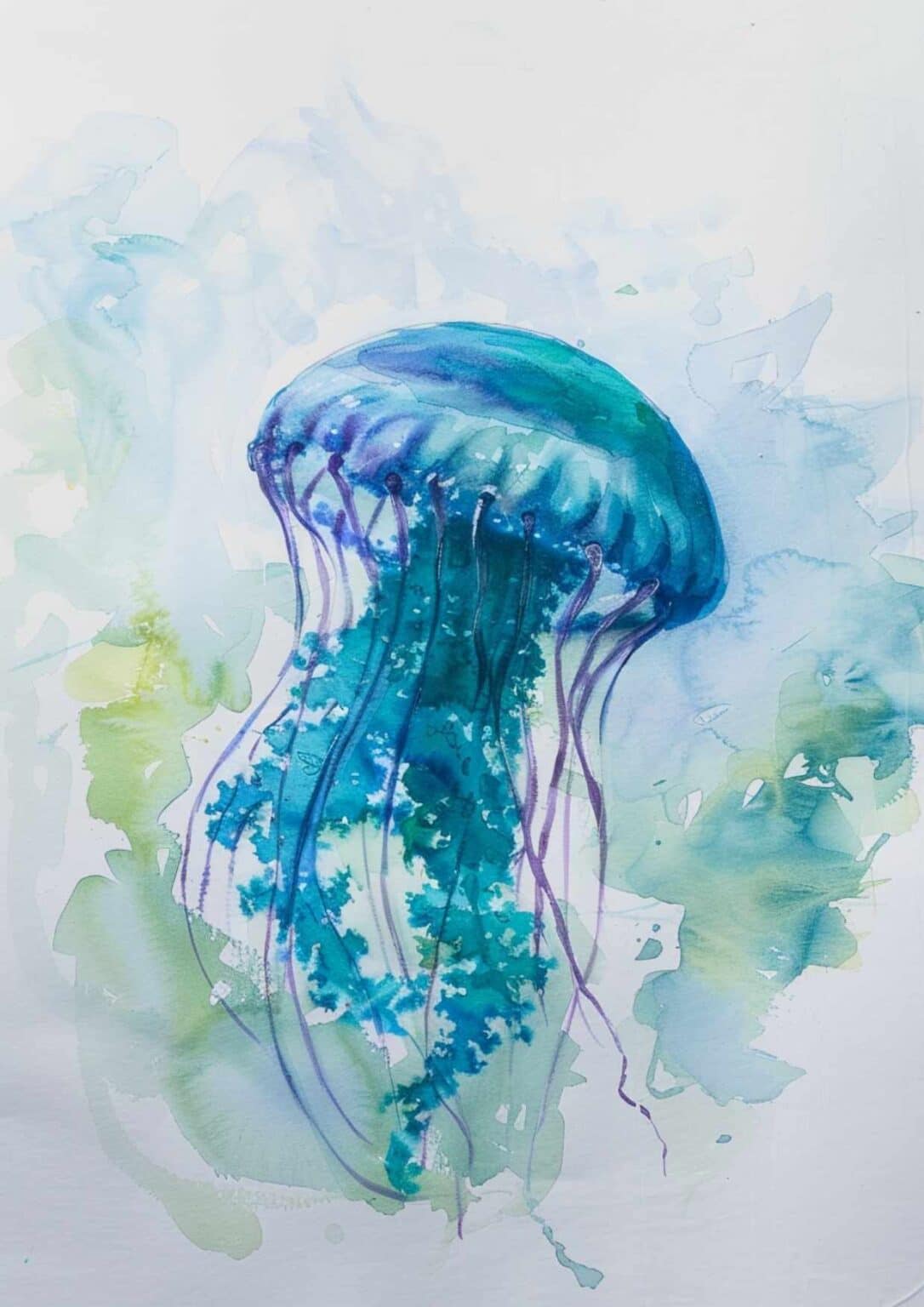 25 Watercolor Jellyfish Paintings to Inspire Your Inner Artist ...