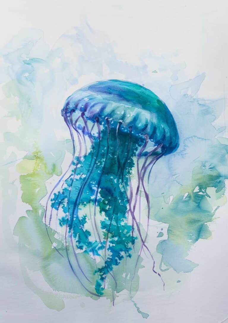 25 Watercolor Jellyfish Paintings to Inspire Your Inner Artist ...