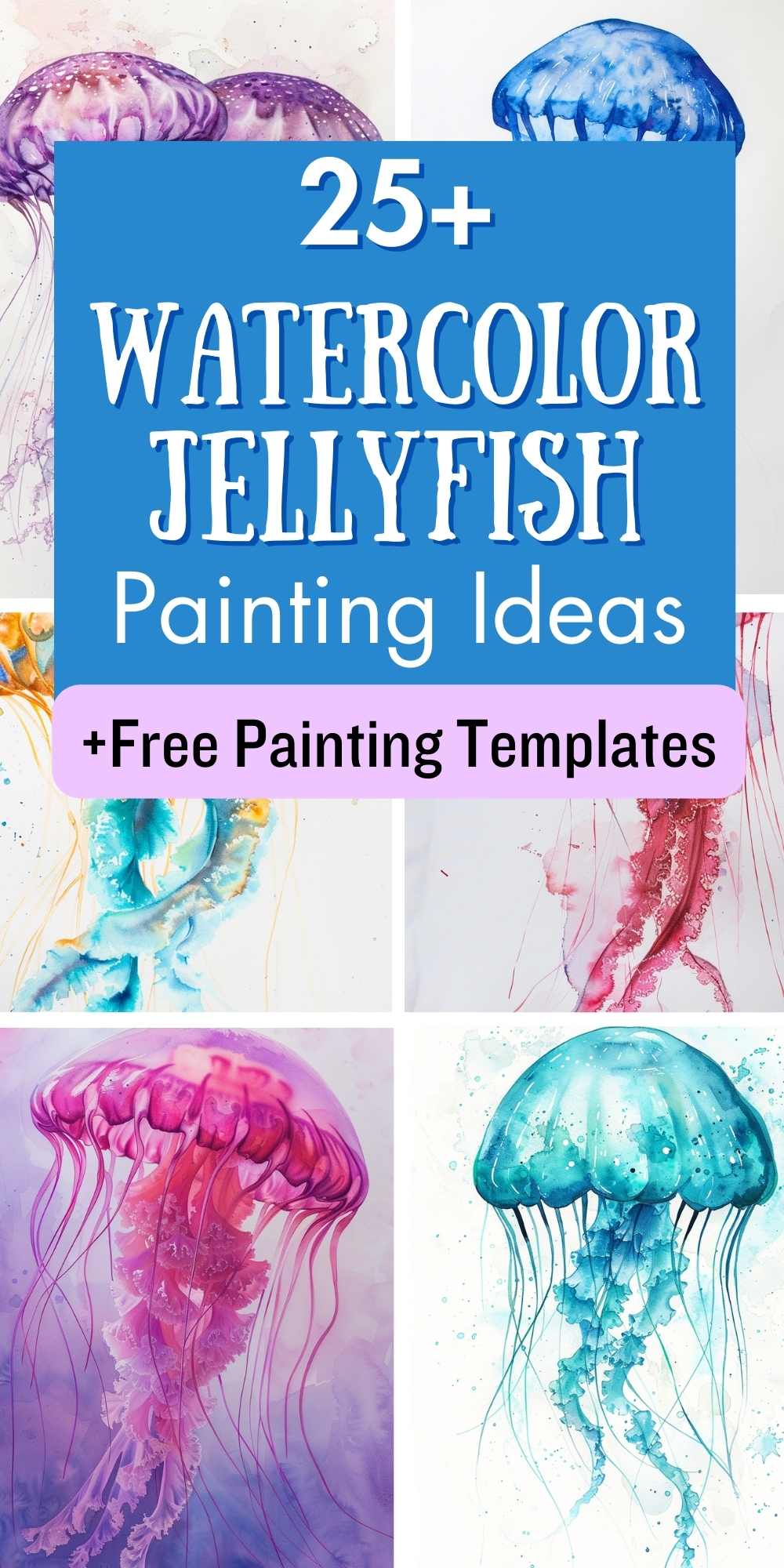 25 Watercolor Jellyfish Paintings to Inspire Your Inner Artist ...