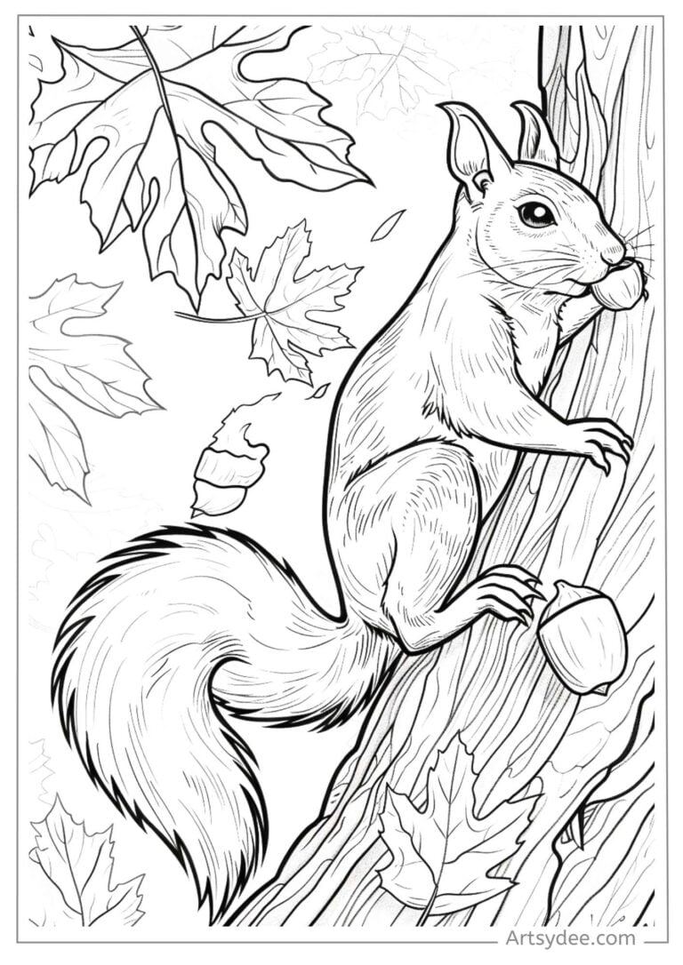 Fall into Creativity: 60+ Free Fall Coloring Pages for Adults ...