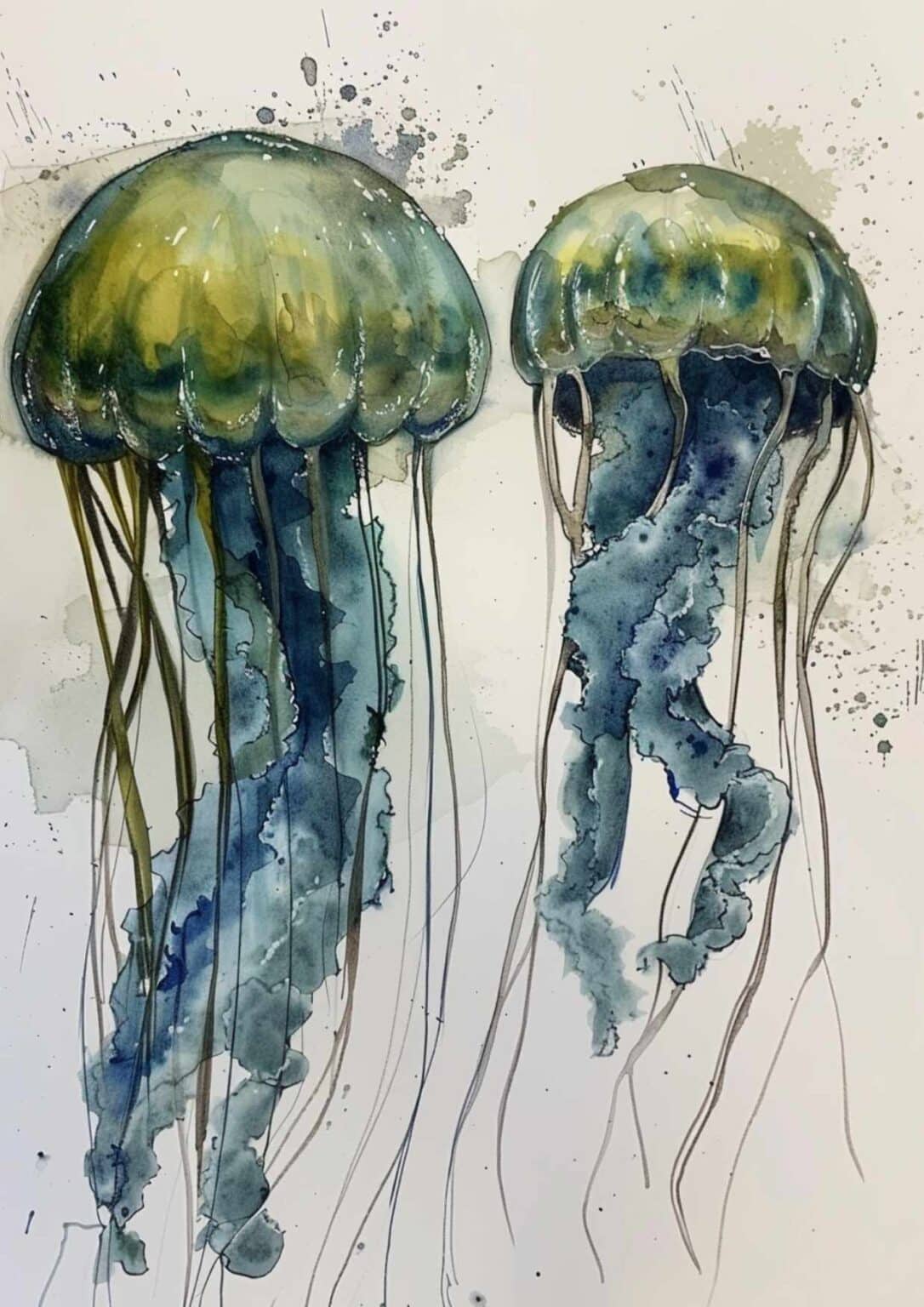 25 Watercolor Jellyfish Paintings to Inspire Your Inner Artist ...