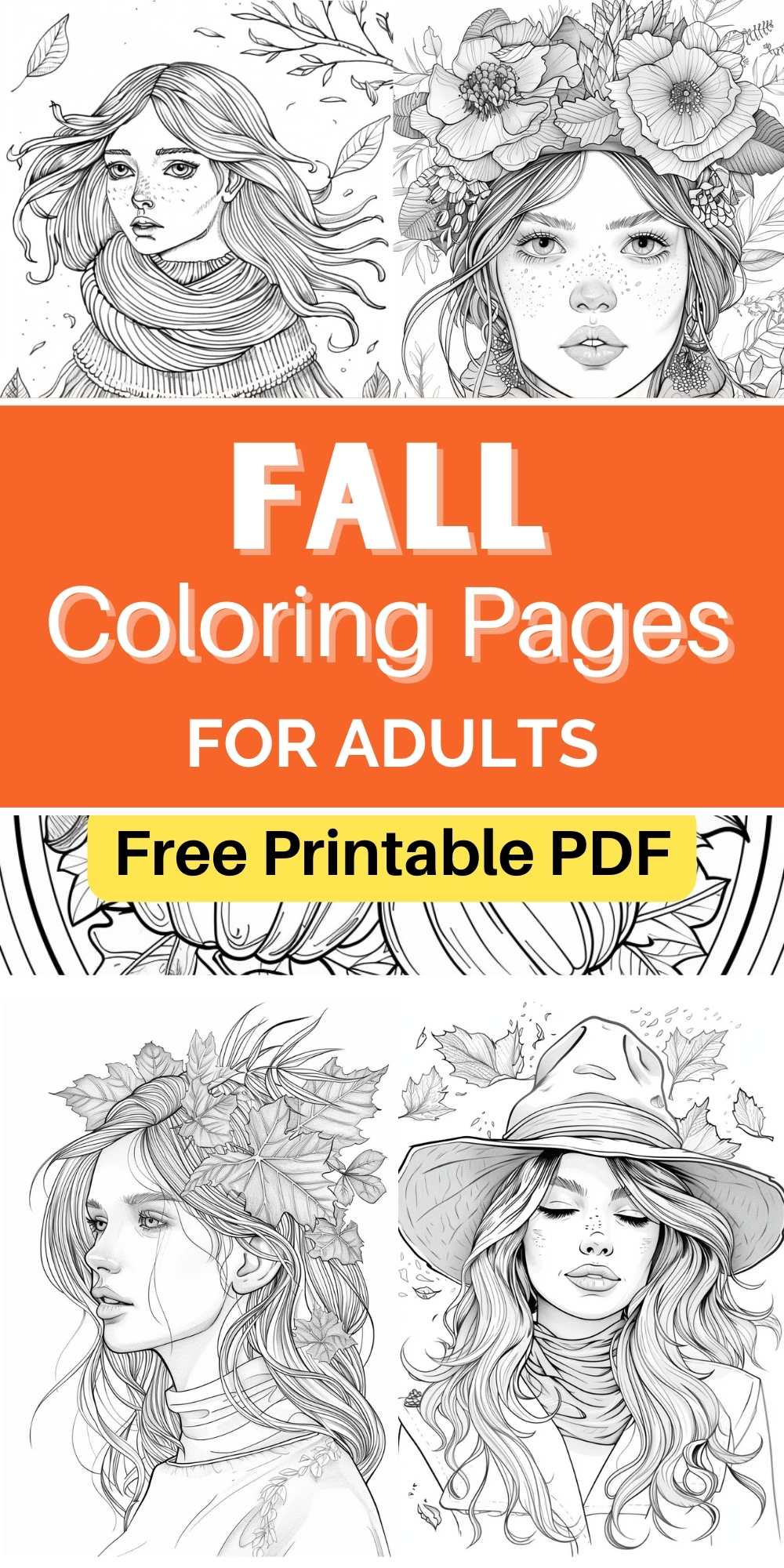 Fall into Creativity: 60+ Free Fall Coloring Pages for Adults ...