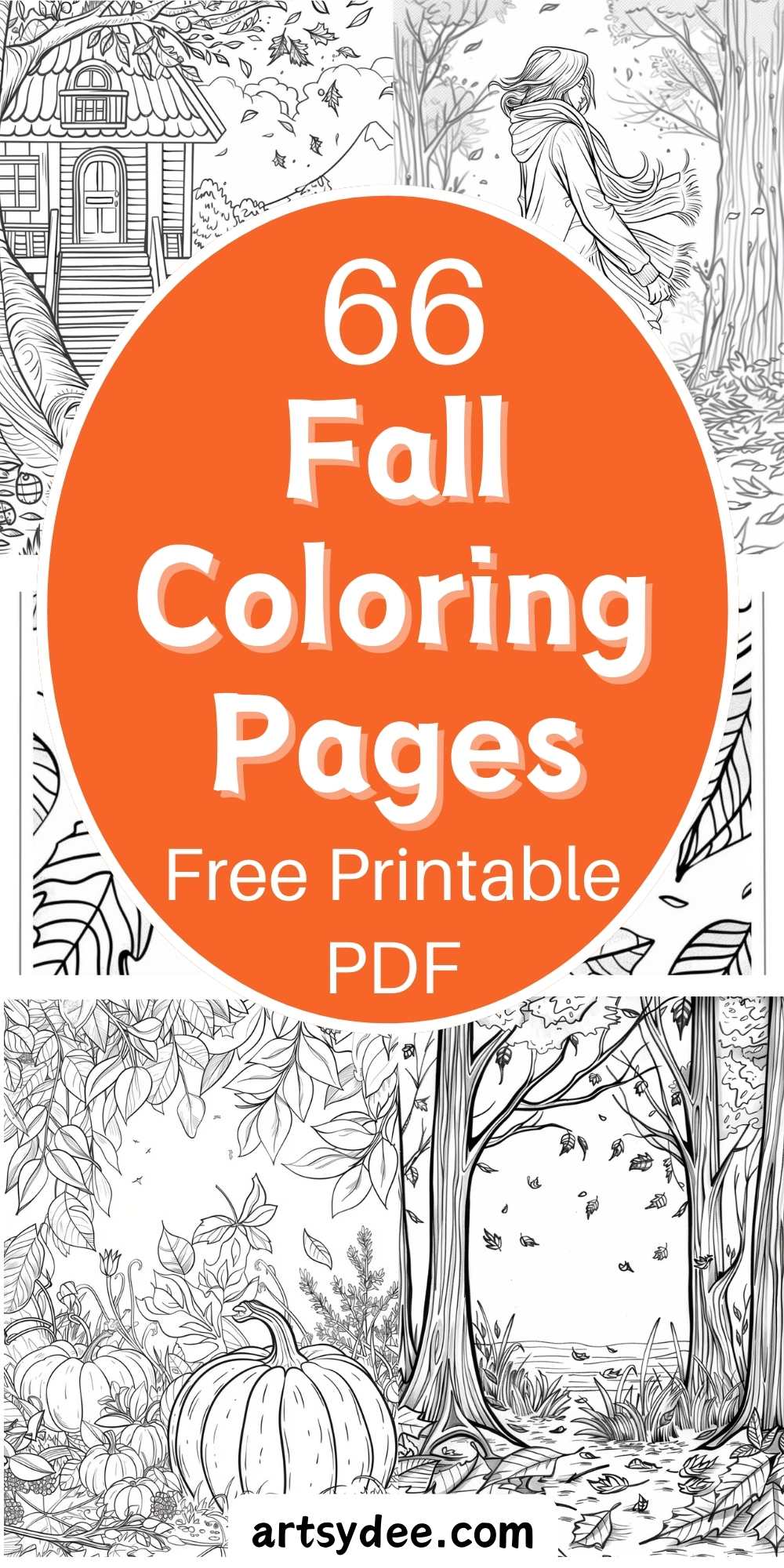 Fall into Creativity: 60+ Free Fall Coloring Pages for Adults ...